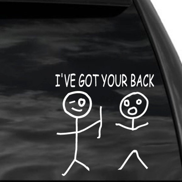 Stick Figure I Got Your Back - Etsy