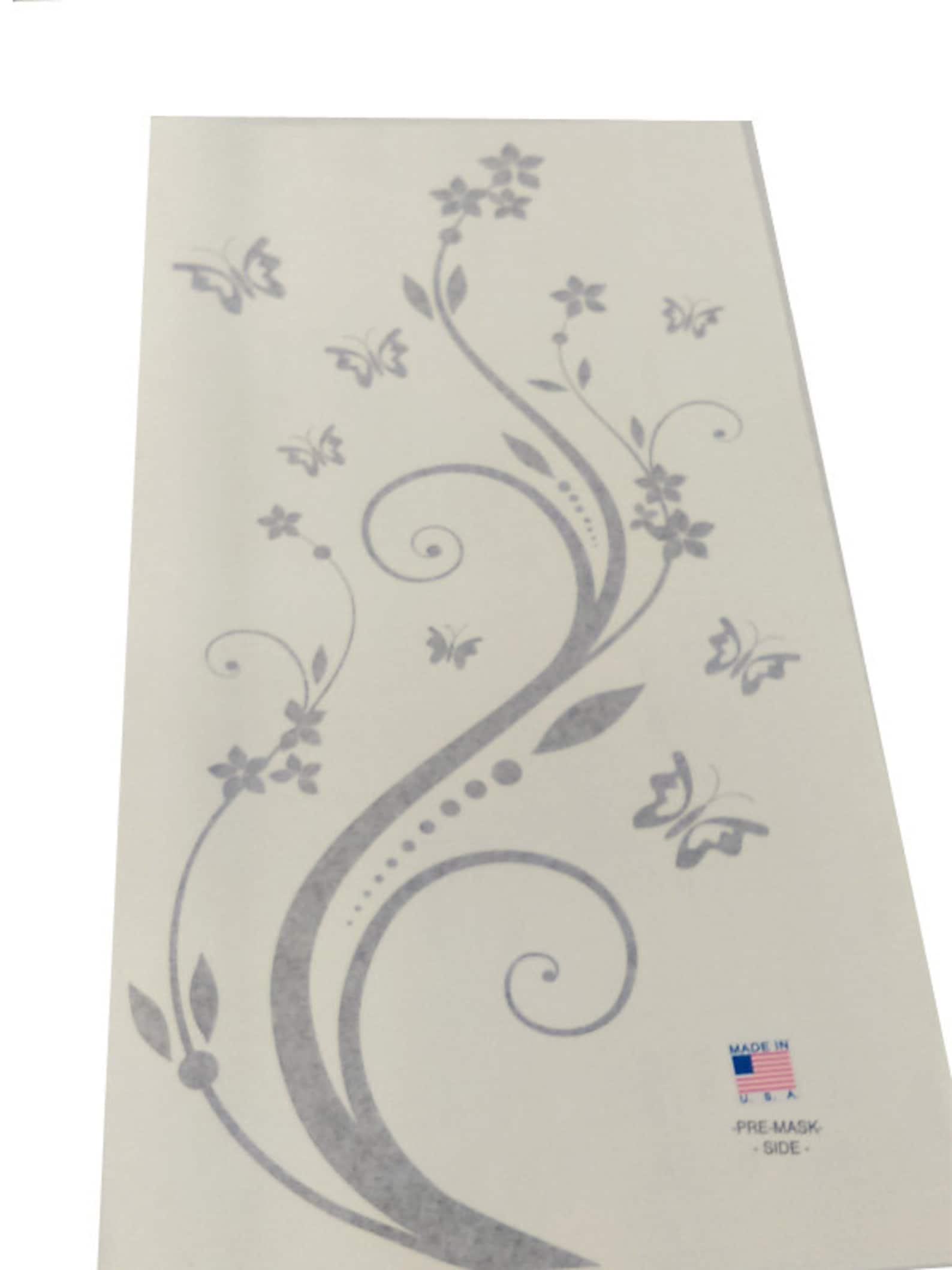 Butterfly Wall Decal Sticker Removable 12" Wide 23" Tall in White or ...
