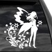 Fairy Car Window Decal 10" X 11.5" in White - Etsy
