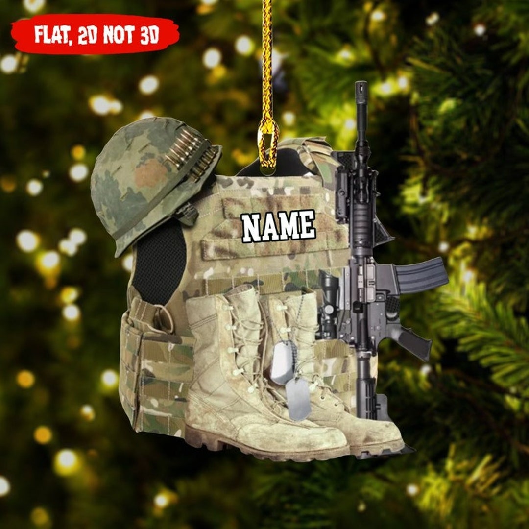 Veteran Boots 2D Ornament Military Uniform Soldier Ornament - Etsy