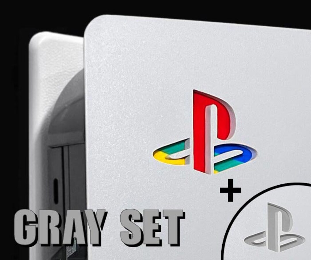PS5 – Logo Underlay Decals – CLASSIC/GRAY SET - Etsy