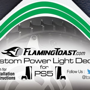 PS5 Power Light Decal and Underlay Sticker Combo - Playstation 5 ...