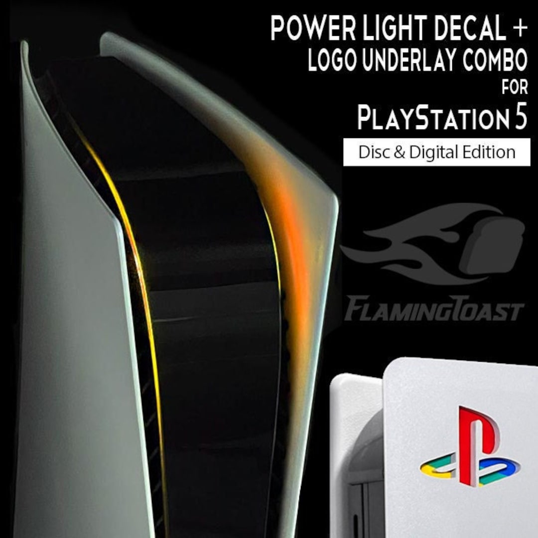 PS5 Power Light Decal and Underlay Sticker Combo - Playstation 5 ...