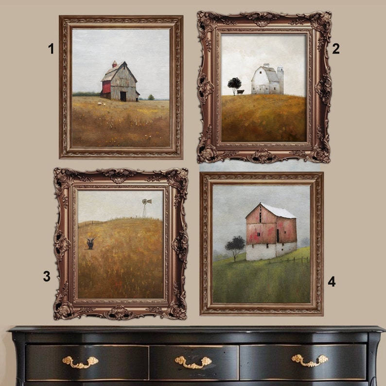 Printed-the Rural Life-mailed Prints, Rustic, Cottage, Cabin, Western ...
