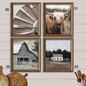 Printed-the Rural Life-mailed Prints, Rustic, Cottage, Cabin, Western ...