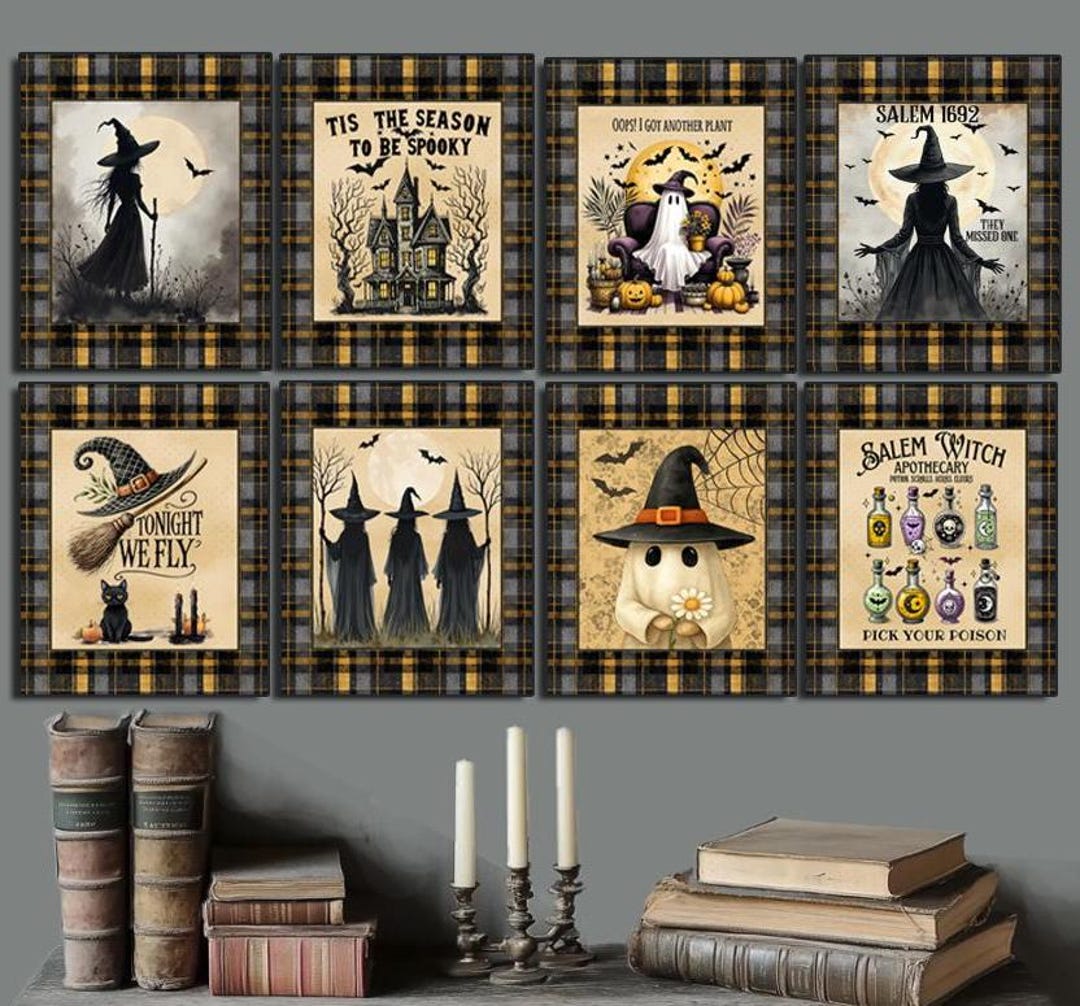 Spellbound- 11 Options Halloween Prints-whimsical, Spooky, Oct. 31, Trick-or-treat, Witches ...