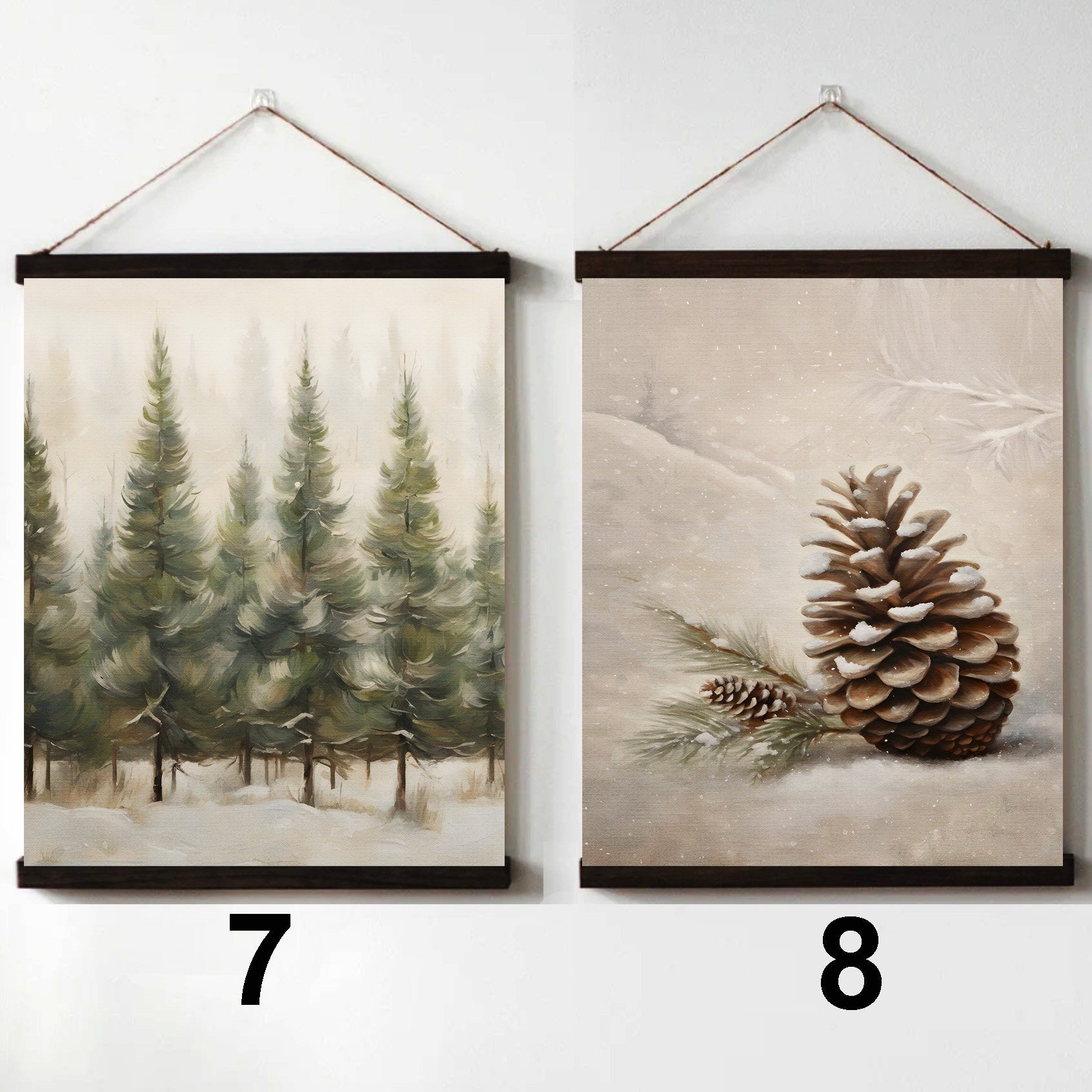 Printed-winter Wonderland Collection Vintage, Winter, Prints Mailed ...