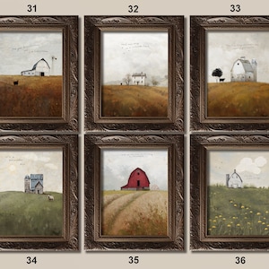Printed-the Rural Life-mailed Prints, Rustic, Cottage, Cabin, Western ...