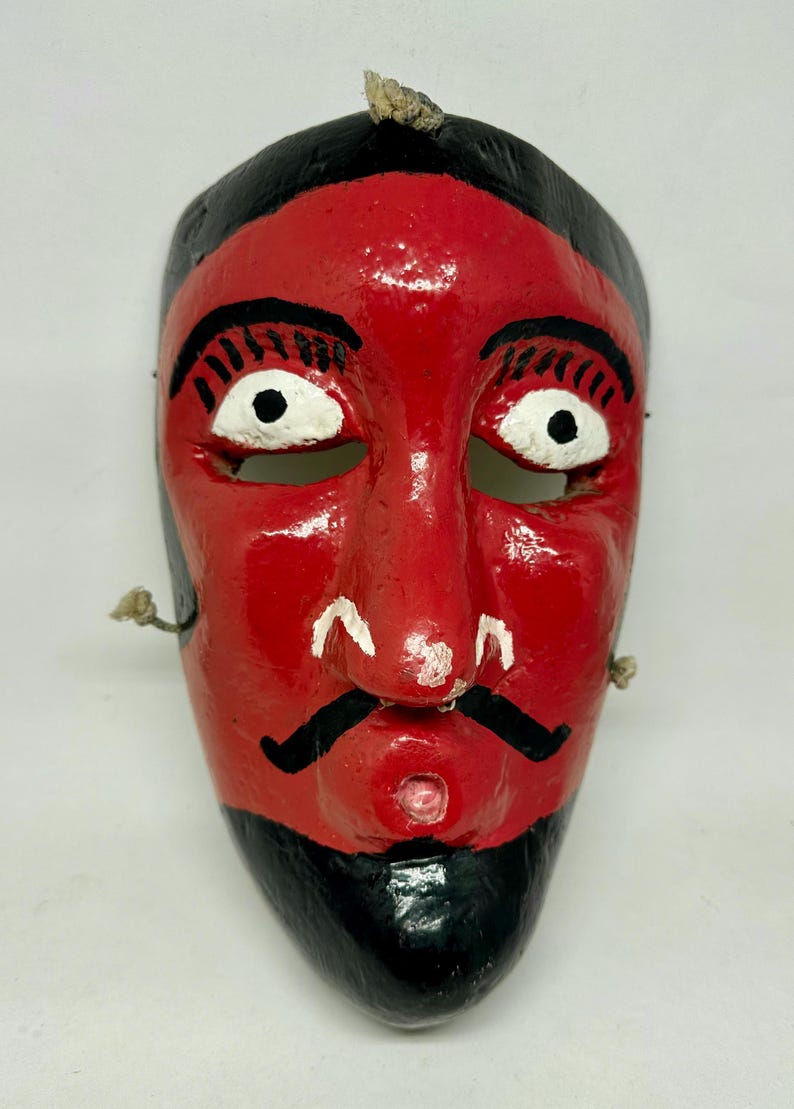 Vintage Mexican Festival Dance Mask - Etsy