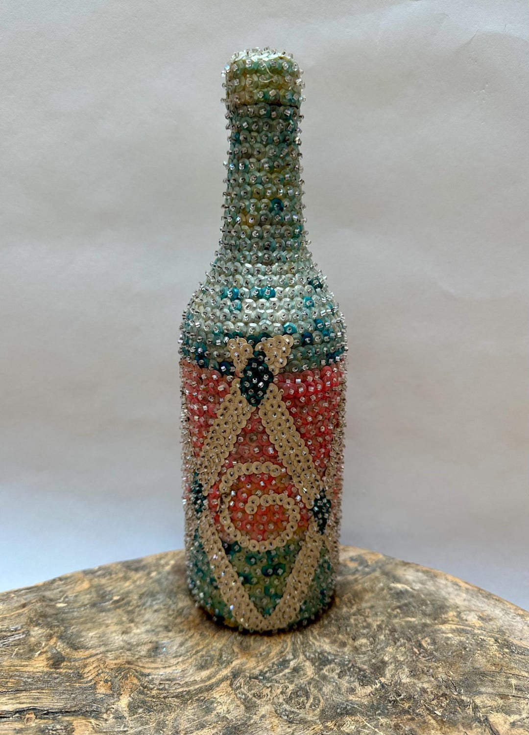 Haitian Vodou Ceremonial Beaded Libation Bottle - Etsy