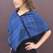 Quechquemitl Poncho in Indigo Ikat With Hand Crocheted Fagotted Seams ...