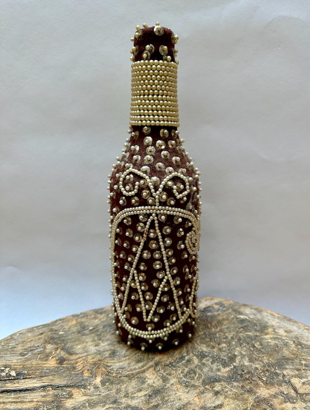 Haitian Vodou Ceremonial Beaded Libation Bottle - Etsy