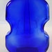 Cello Cobalt Blue Glass Bottle, Vintage Musical String Instrument ...