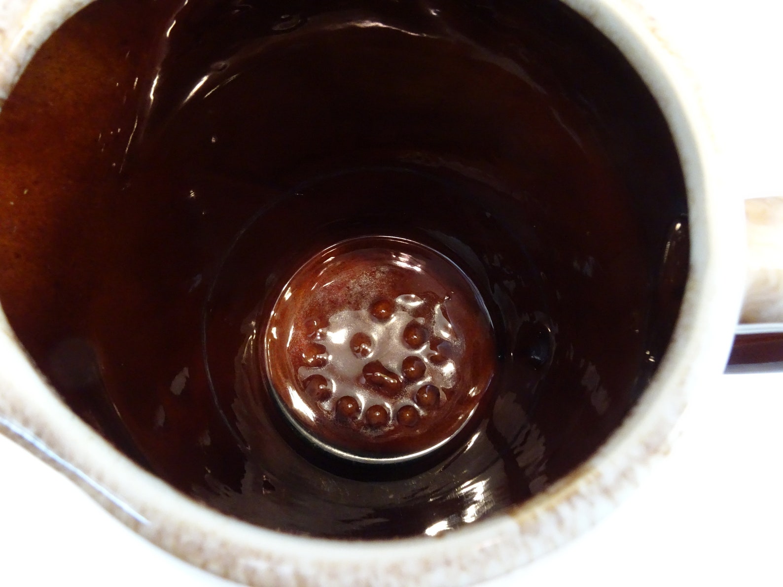 Brown Drip Glaze Pottery Pitcher USA 7011 Vintage Ice Spout - Etsy