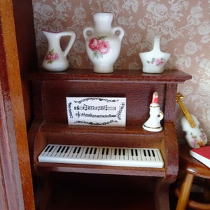 Reutter Miniature Music Room Picture Box, Vintage German Porcelain Tiny ...