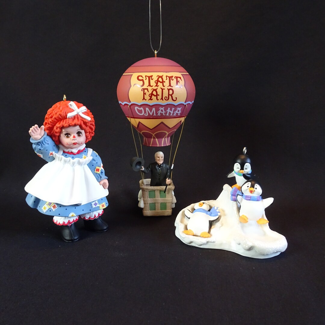 Vintage Hallmark Holiday Tree Ornaments, Mop Top Wendy, Wizard of Oz ...