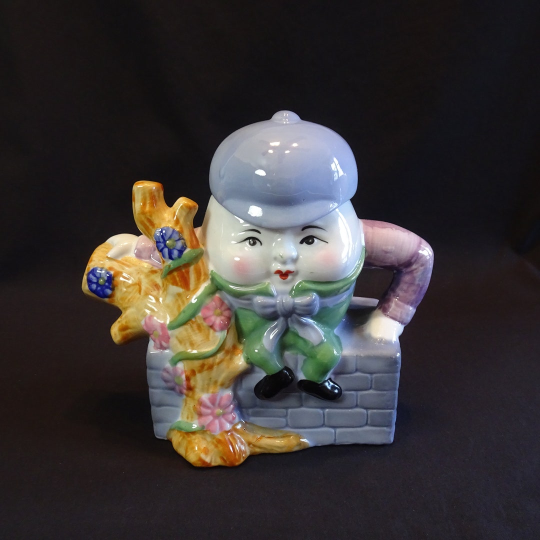 Whimsical Feitx Humpty Dumpty Teapot, Vintage Nursery Rhyme Character ...