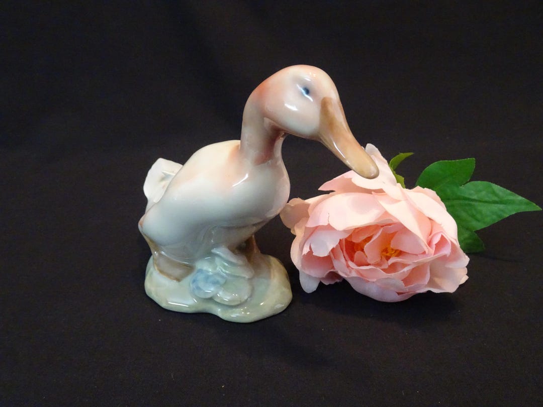 RARE Antique 1920s Royal Copenhagen Pink Duck Figurine, Vintage 1192 ...