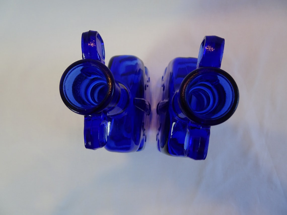 Cello Cobalt Blue Glass Bottle Vintage Musical Instrument - Etsy