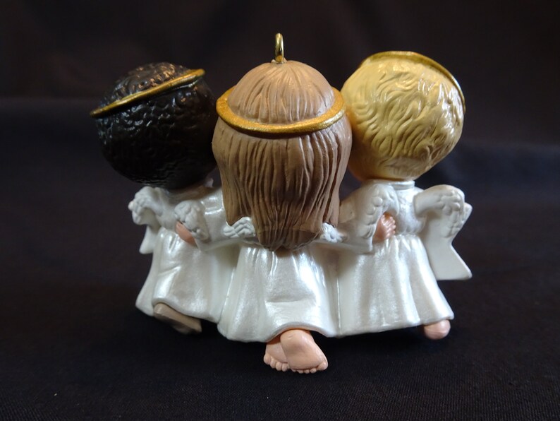 Vintage Hallmark Holiday Tree Ornaments Playful Angel Kristy - Etsy