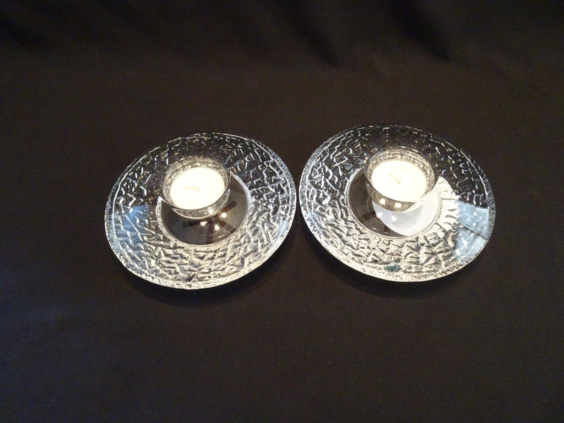 Orrefors Crystal Discus Votive Candle Holder Vintage Swedish - Etsy