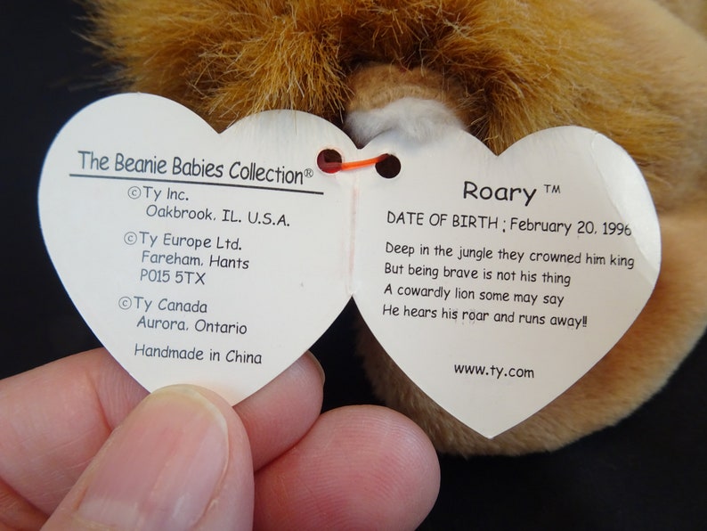 Beanie Baby Stuffed Toy Roary Lion Bongo Monkey Whisper - Etsy