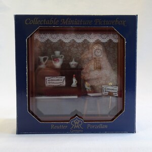 Reutter Miniature Music Room Picture Box, Vintage German Porcelain Tiny ...
