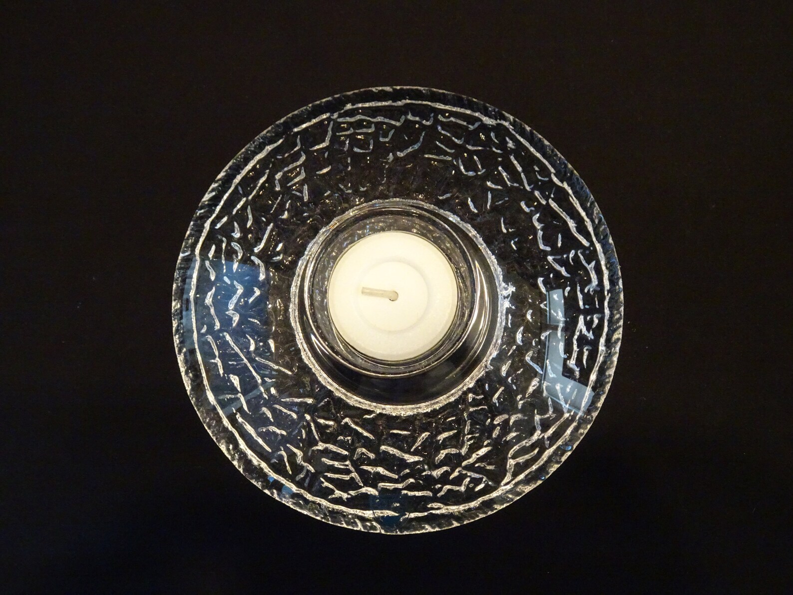 Orrefors Crystal Discus Votive Candle Holder Vintage Swedish - Etsy