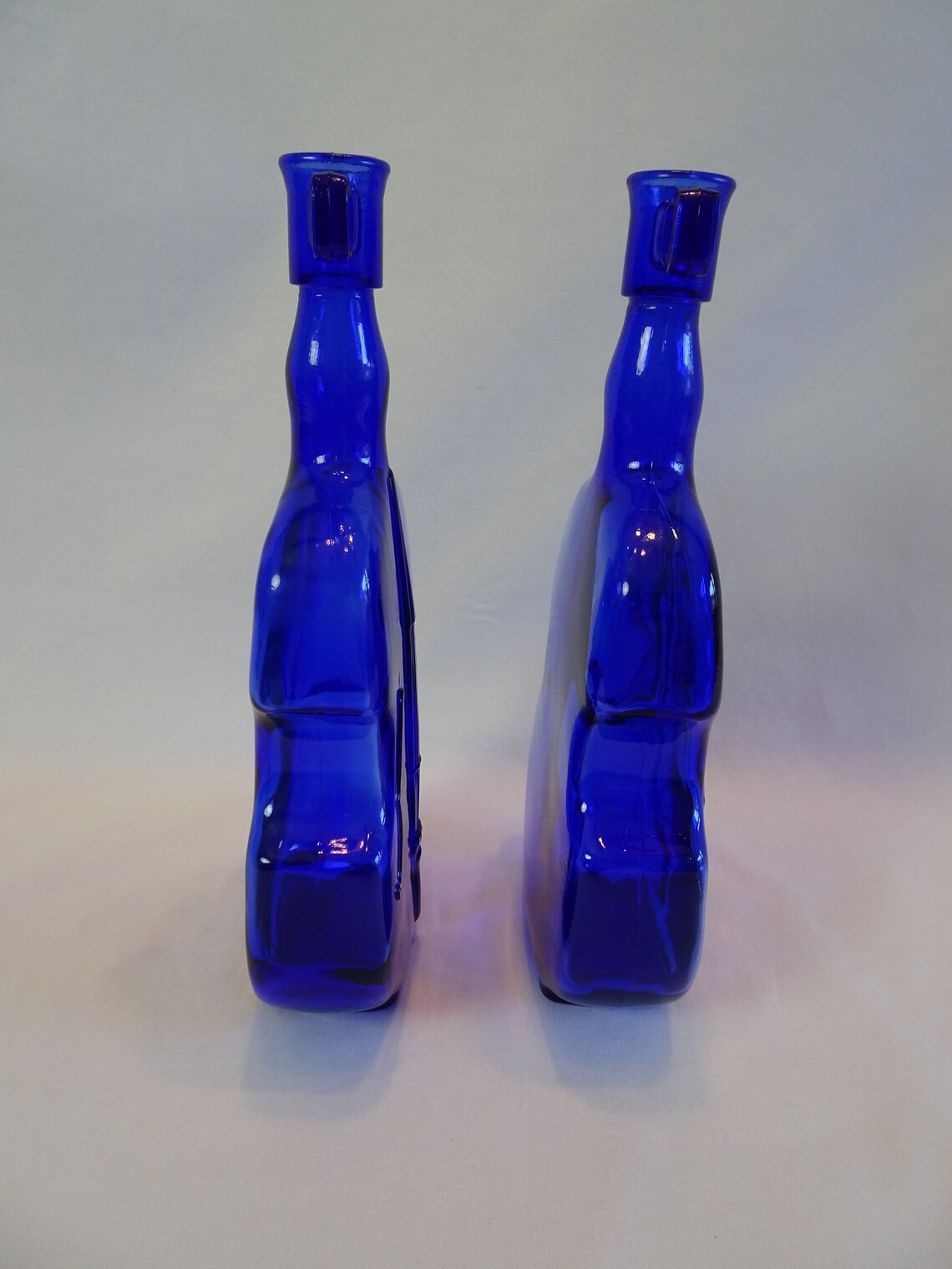 Cello Cobalt Blue Glass Bottle Vintage Musical Instrument - Etsy