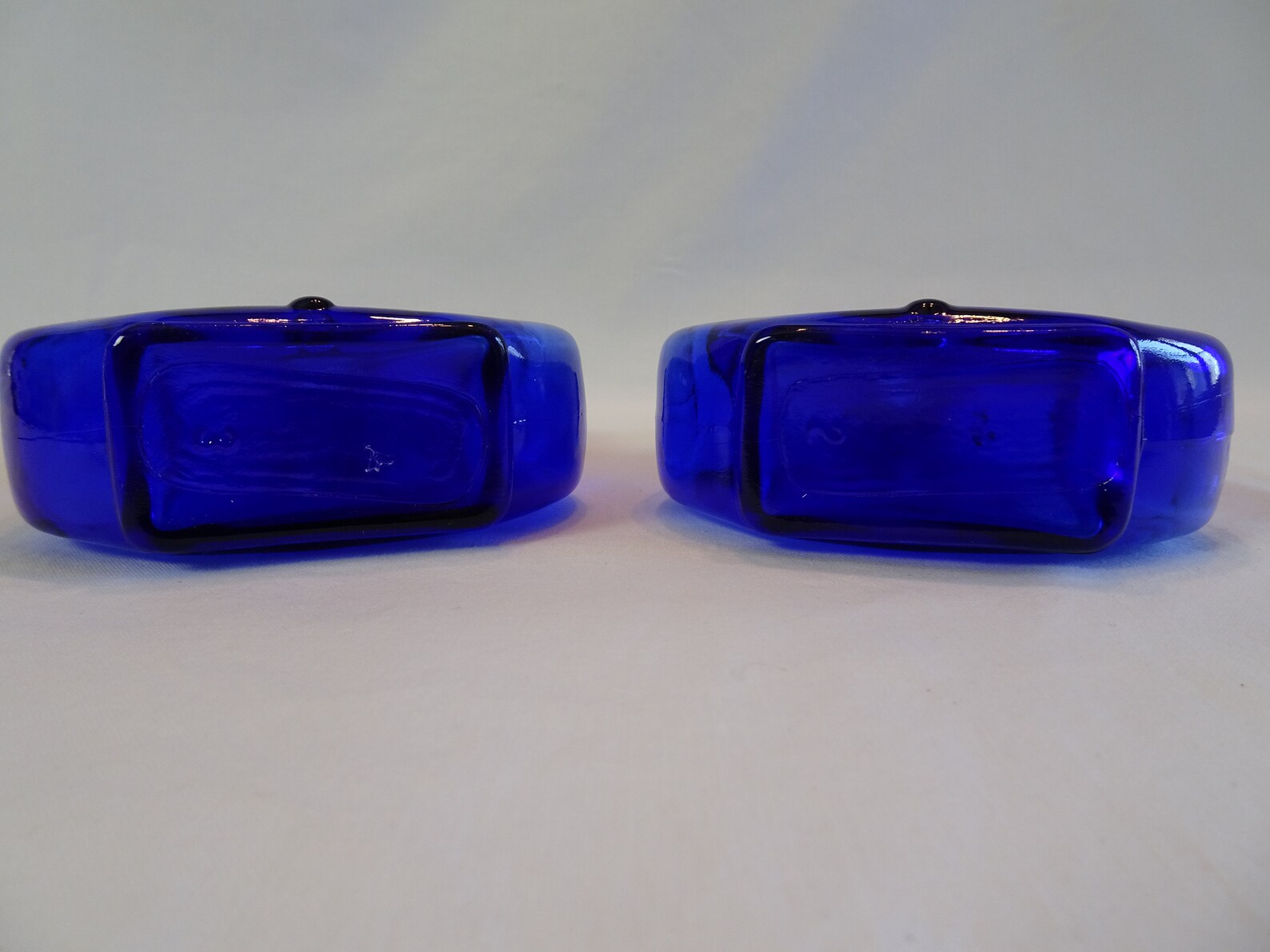 Cello Cobalt Blue Glass Bottle, Vintage Musical String Instrument ...