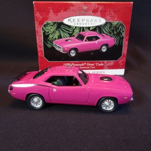 Vintage Hallmark Holiday Tree Ornaments, 1970 Plymouth Hemi 'cuda ...