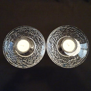 Orrefors Crystal Discus Votive Candle Holder, Vintage Swedish Modern ...