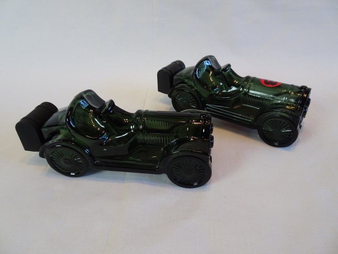 Avon Straight 8 Race Car Cologne Bottle, Vintage Dark Green Automobile ...