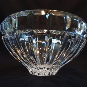 Mikasa Crystal Reflections Bowl, Vintage Retired Square Design Serving ...