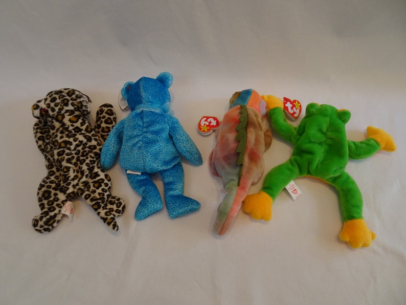 Beanie Baby Stuffed Toy Freckles Cat Classy Teddy Bear Iggy - Etsy