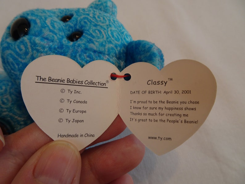 Beanie Baby Stuffed Toy, Freckles Cat, Classy Teddy Bear, Iggy Tie Dye ...