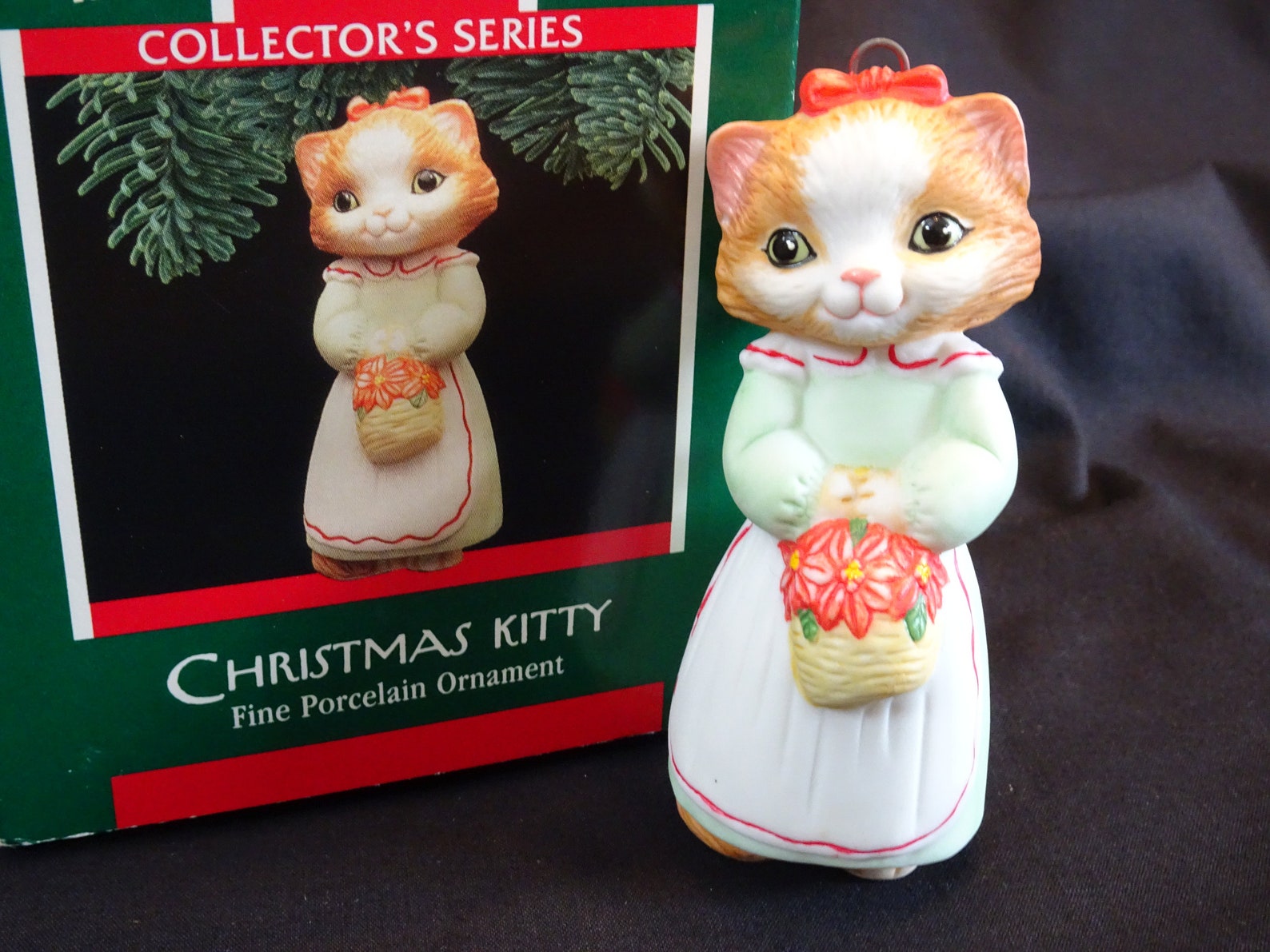 Vintage Hallmark Holiday Tree Ornaments, Son, Daughter, Christmas Kitty ...