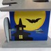 Spooky Wooden Halloween Bird House Vintage Witch Holding Bat - Etsy