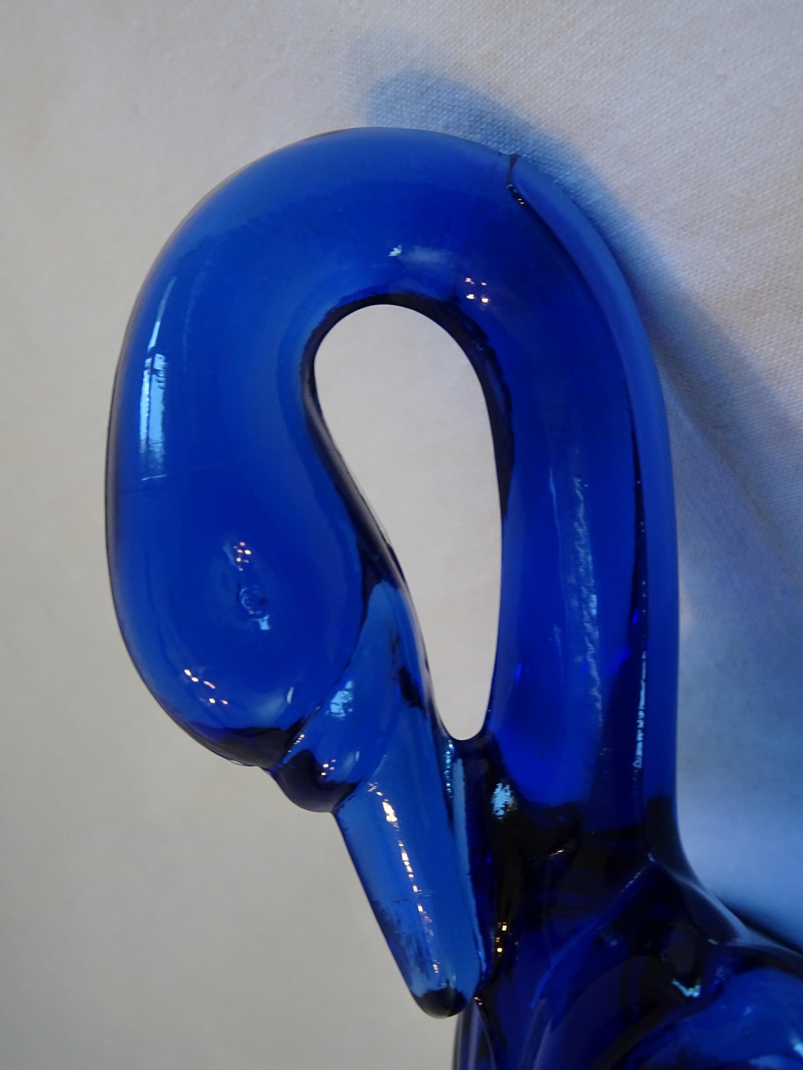Crystolite Master Swan Ultra Blue Nut Dish, Vintage Imperial Glass ...