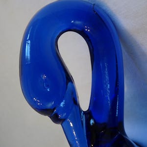 Crystolite Master Swan Ultra Blue Nut Dish, Vintage Imperial Glass ...