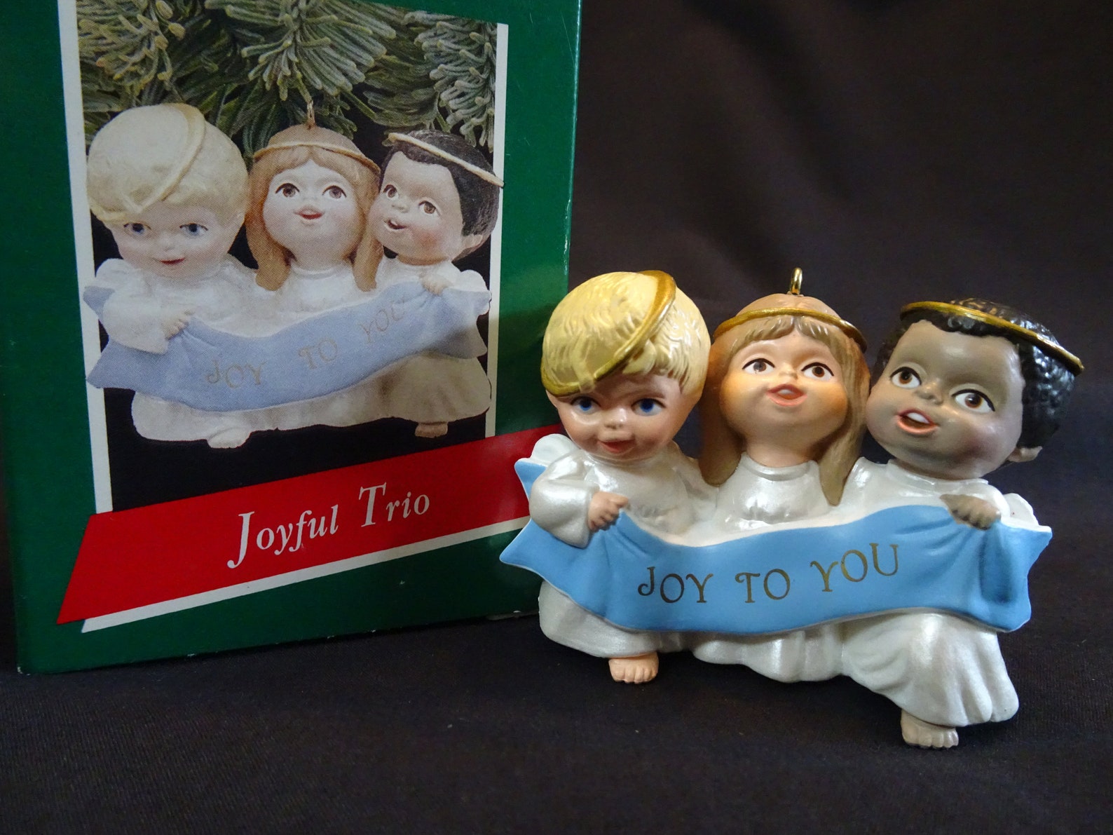 Vintage Hallmark Holiday Tree Ornaments Playful Angel Kristy - Etsy