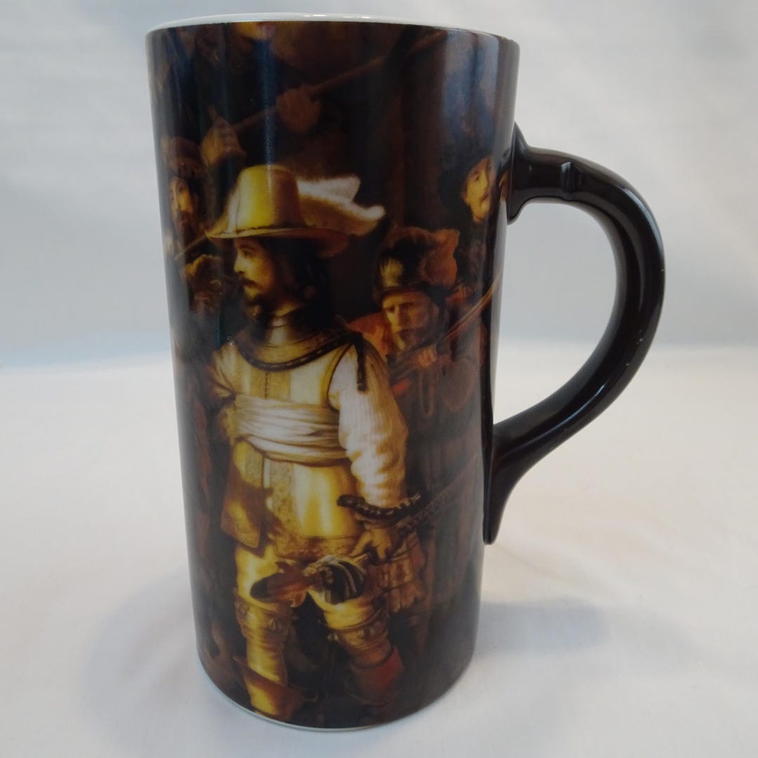 Gerold Porzellan Rembrandt's Night Watch Tankard, Vintage Famous ...