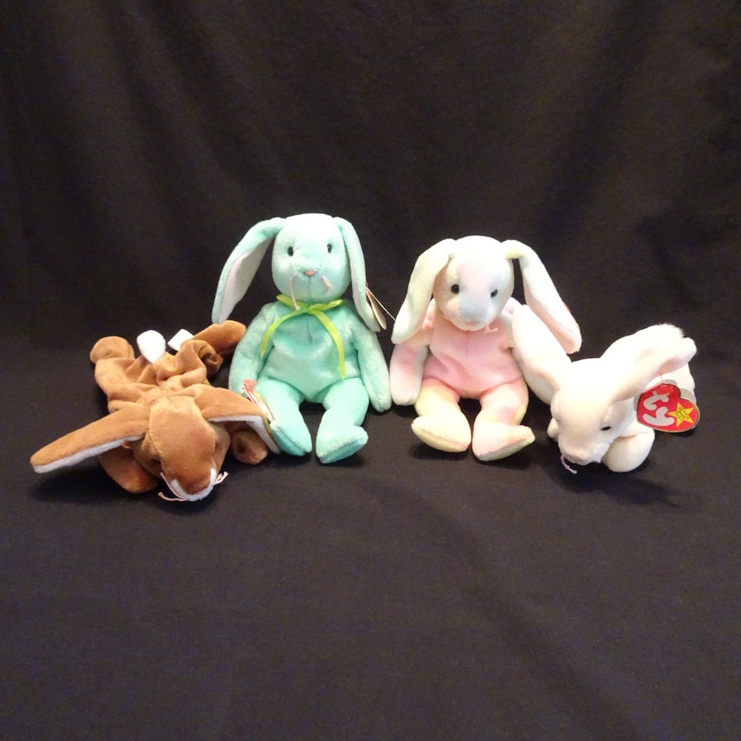 Beanie Baby Stuffed Toy, Ears Rabbit, Hippity Bunny, Hippie Hare ...