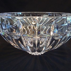 Mikasa Crystal Reflections Bowl, Vintage Retired Square Design Serving ...