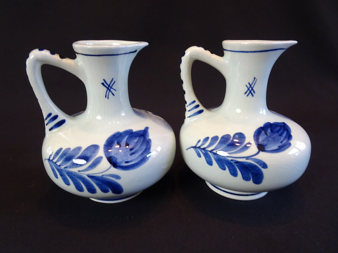 Delft Windmills Art Pottery Set of 3 Vintage Dutch Blue Small - Etsy