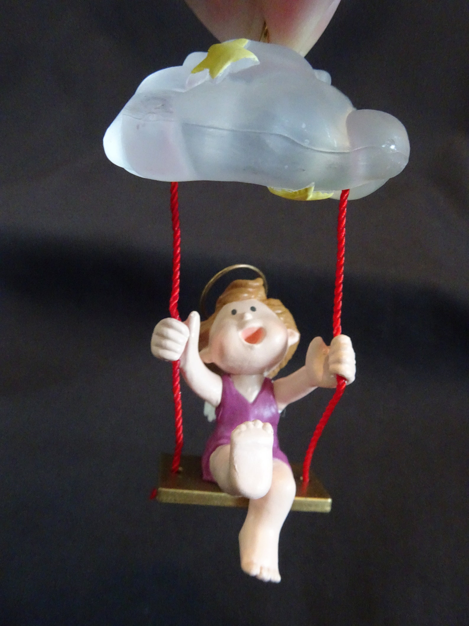 Vintage Hallmark Holiday Tree Ornaments Playful Angel Kristy - Etsy