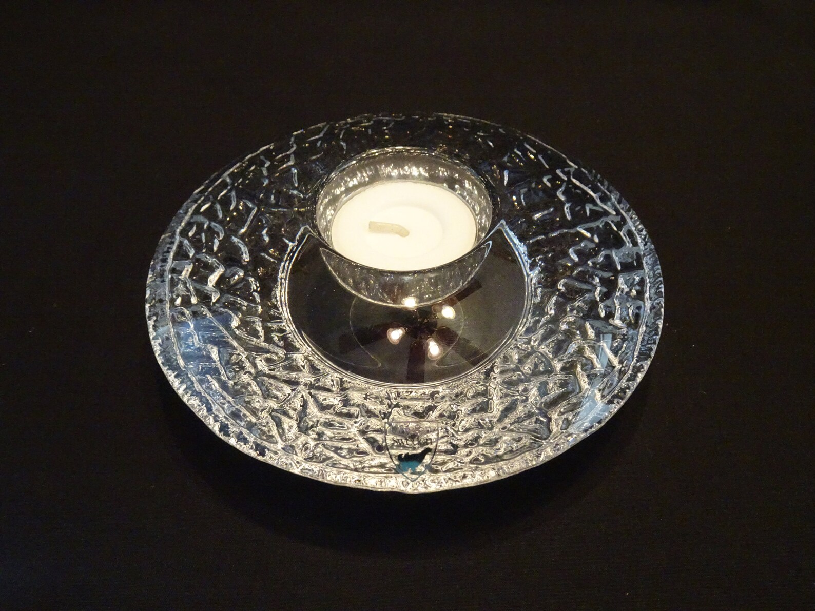 Orrefors Crystal Discus Votive Candle Holder Vintage Swedish - Etsy