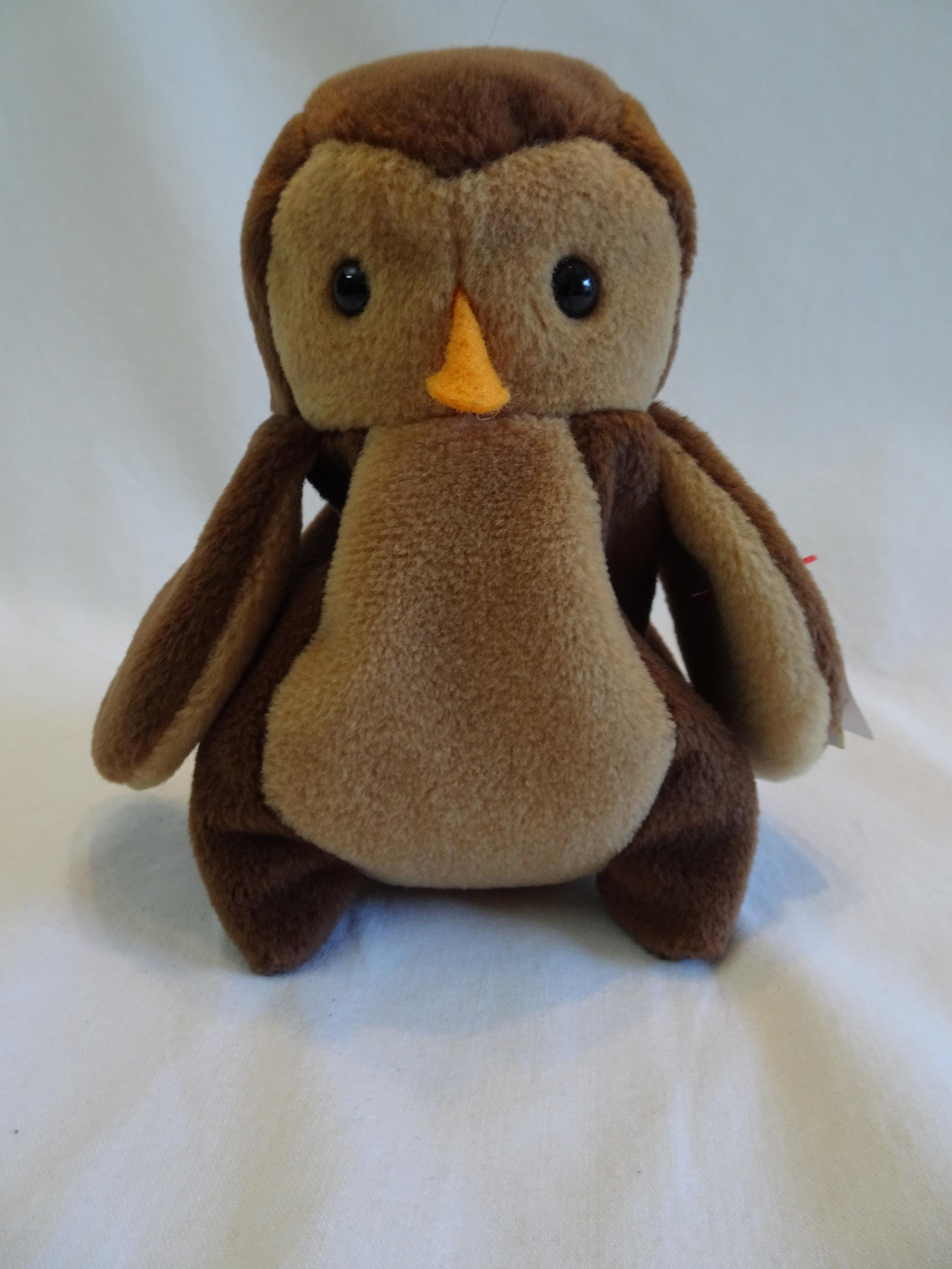 Beanie Baby Stuffed Toy, Hoot Owl Bird, Pounce Kitty Cat, Strut Rooster ...