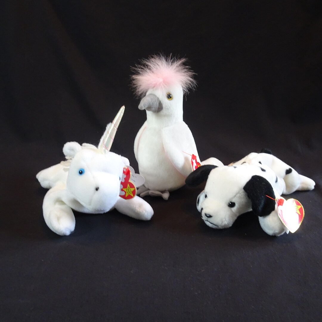 Beanie Baby Stuffed Toy, Mystic Unicorn Horse, Kuku Cockatoo Bird ...