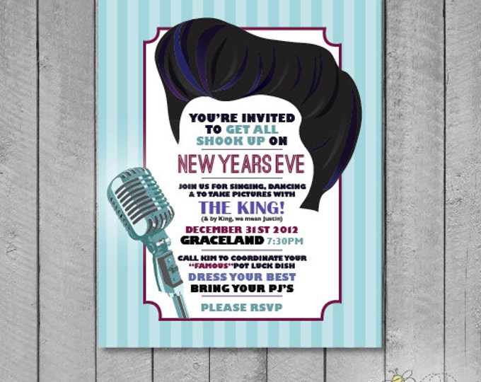 Custom Elvis Like Invite - Etsy
